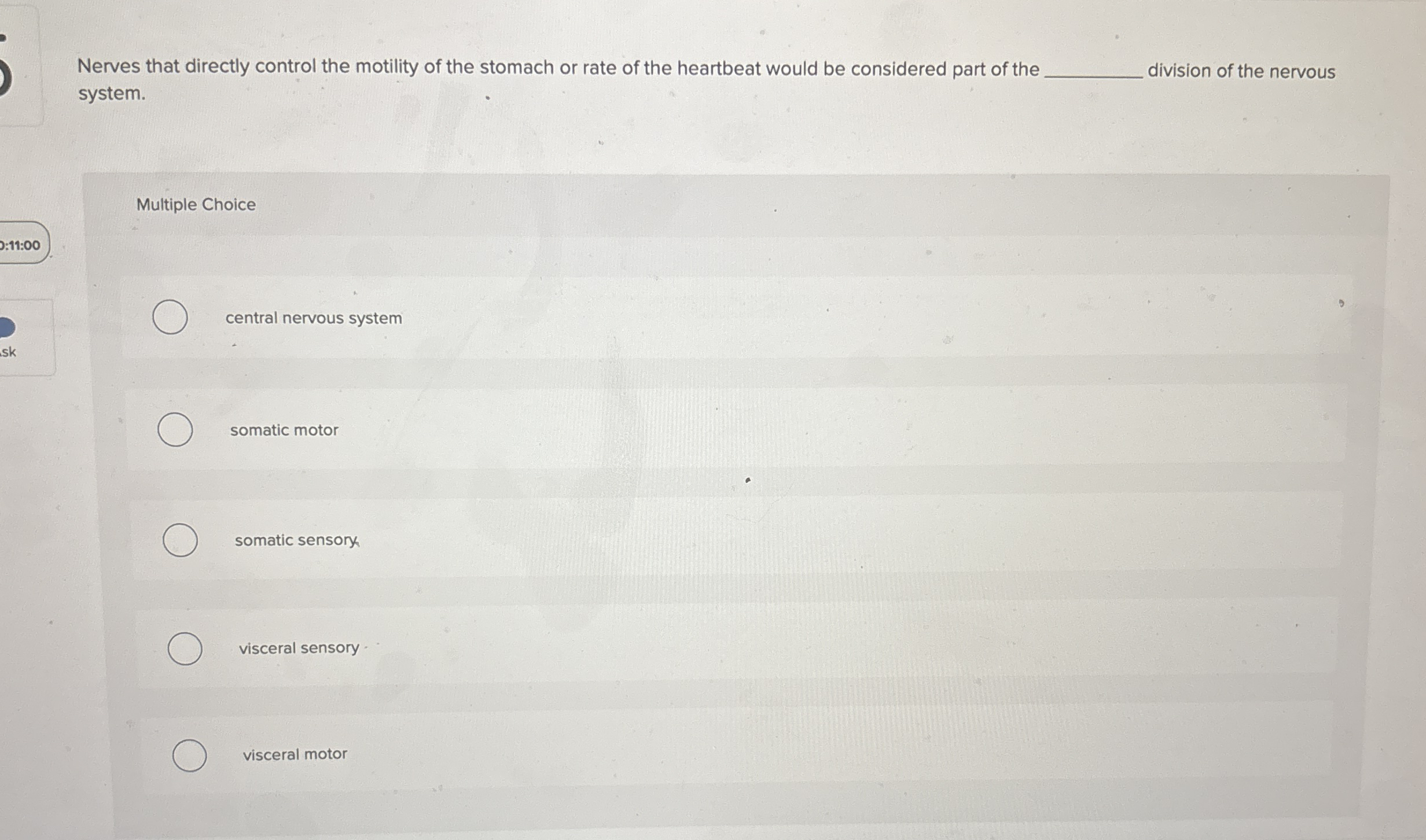 Solved Nerves that directly control the motility of the | Chegg.com