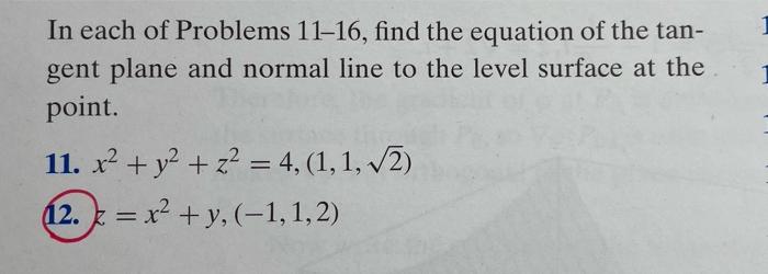 Solved For each of Problems 1-6, compute the gradient of the | Chegg.com