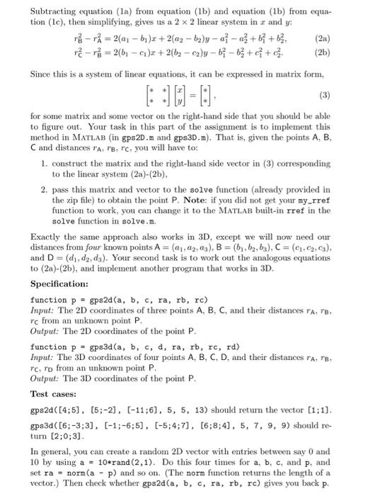 Solved One real-life application of solving linear systems | Chegg.com