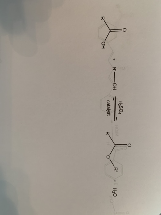 Solved + R H2SO4 OH = catalyst HOR R " + H2O OH | Chegg.com
