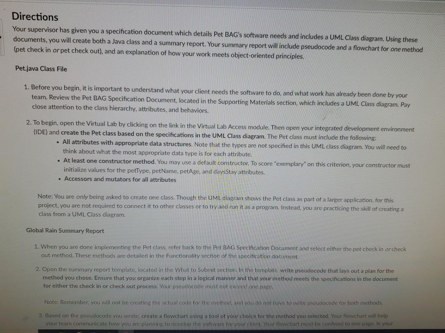 Solved Competency In this project, you will demonstrate your | Chegg.com