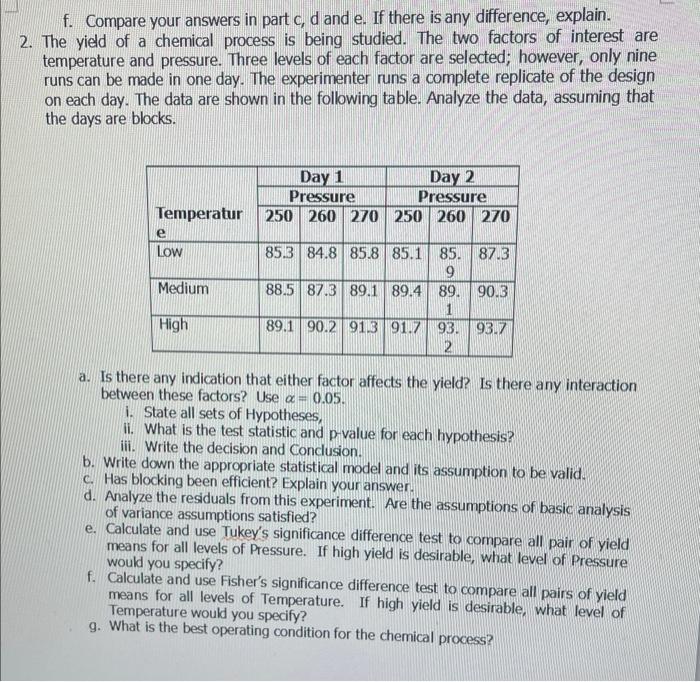 Solved f. Compare your answers in part c,d and e. If there | Chegg.com
