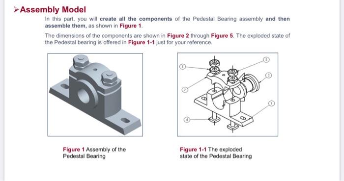 Assembly Model In this part, you will create all the | Chegg.com