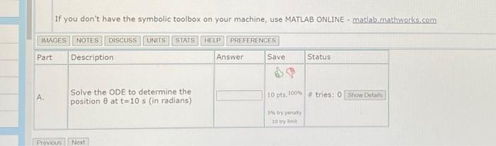 Solved Mundo 5. 2004 Use MATLAB's symbolic toolbox to solve | Chegg.com