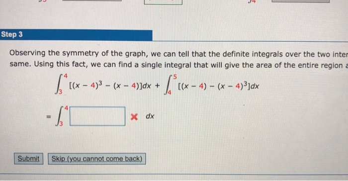 Step 3 Observing the symmetry of the graph, we can | Chegg.com