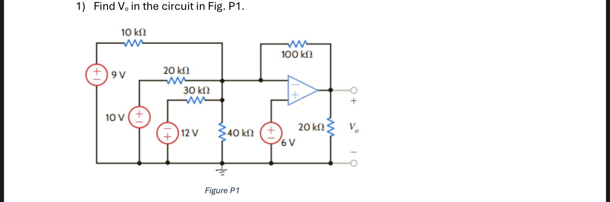Solved Find V0 ﻿in the circuit in Fig. P1.rigure ri | Chegg.com