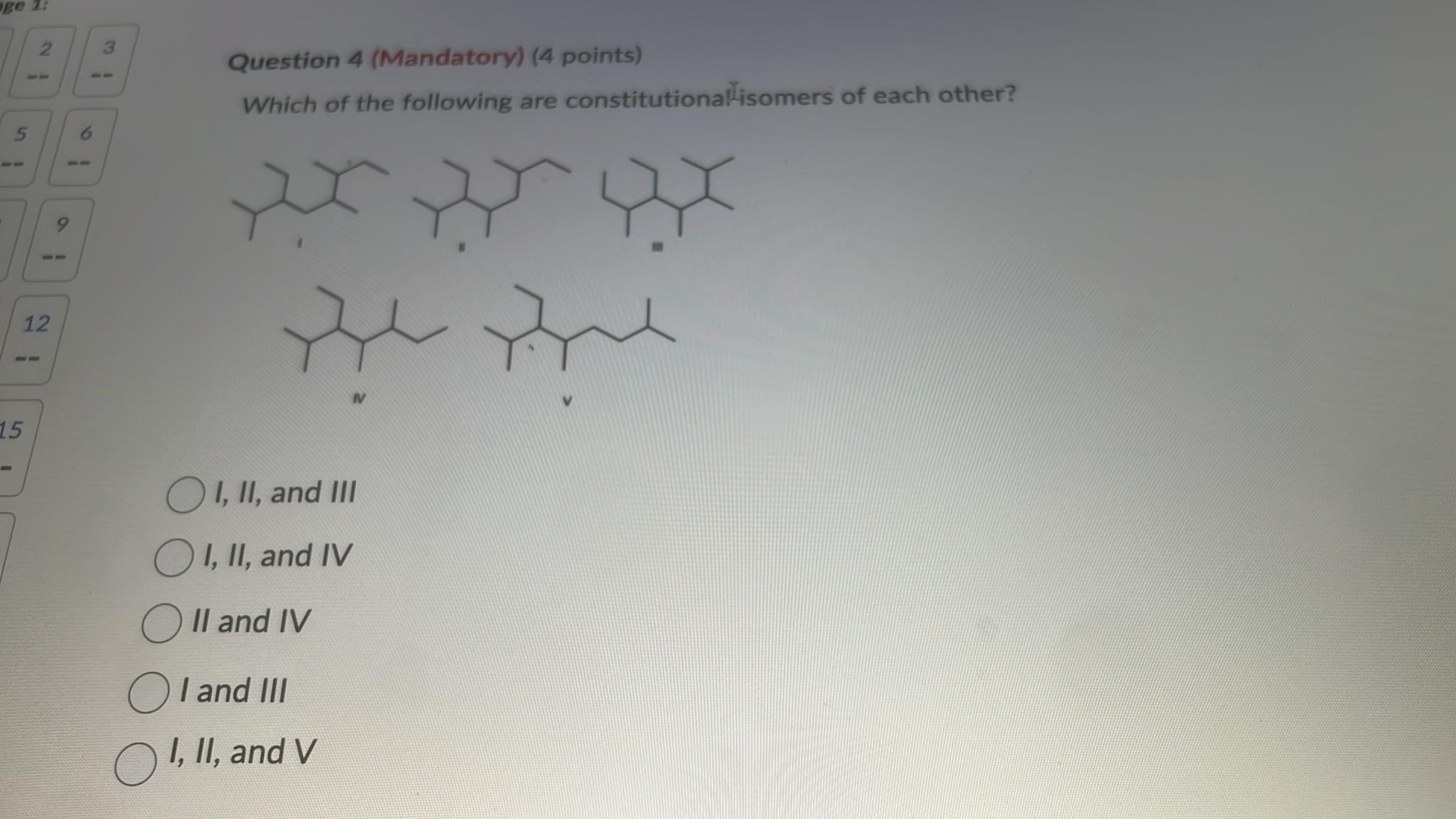 Solved Question 4 (Mandatory) (4 ﻿points)Which of the | Chegg.com