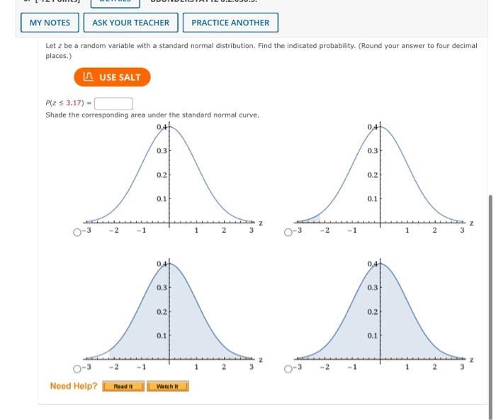 Solved Let z be a random variable with a standard normal | Chegg.com