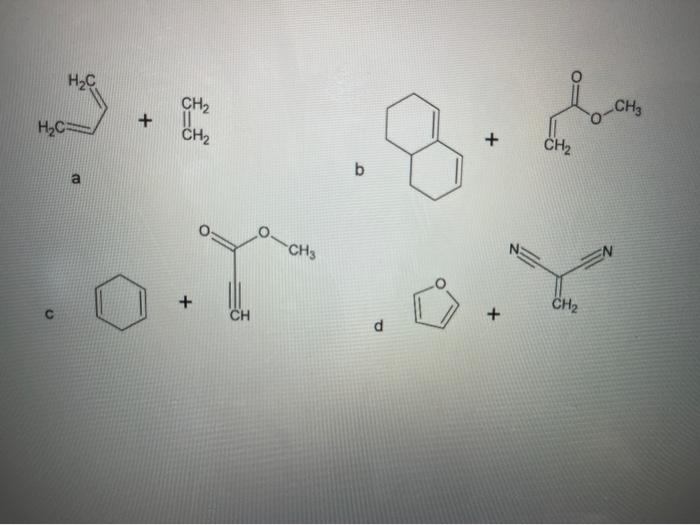 Solved H2C + H2C CH2 I CH2 CH2 а CH3 NE EN .0.7 CH2 CH + d | Chegg.com