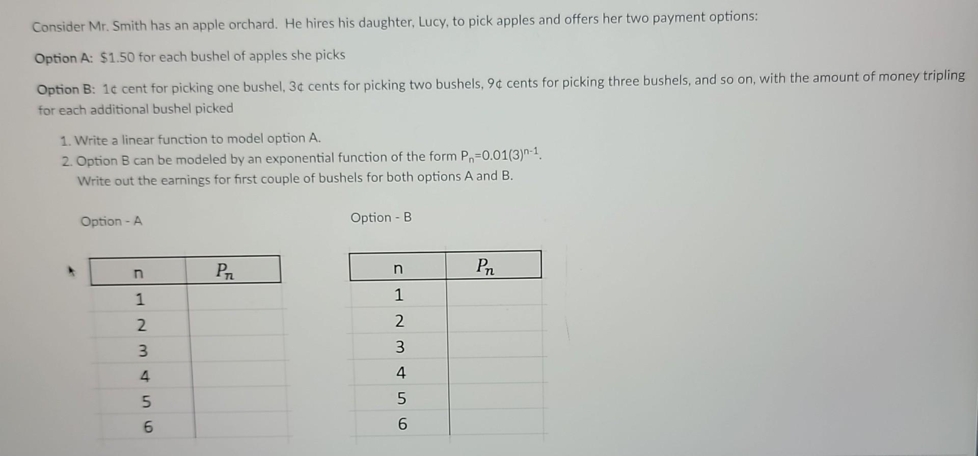 Solved Consider Mr. Smith has an apple orchard. He hires his | Chegg.com