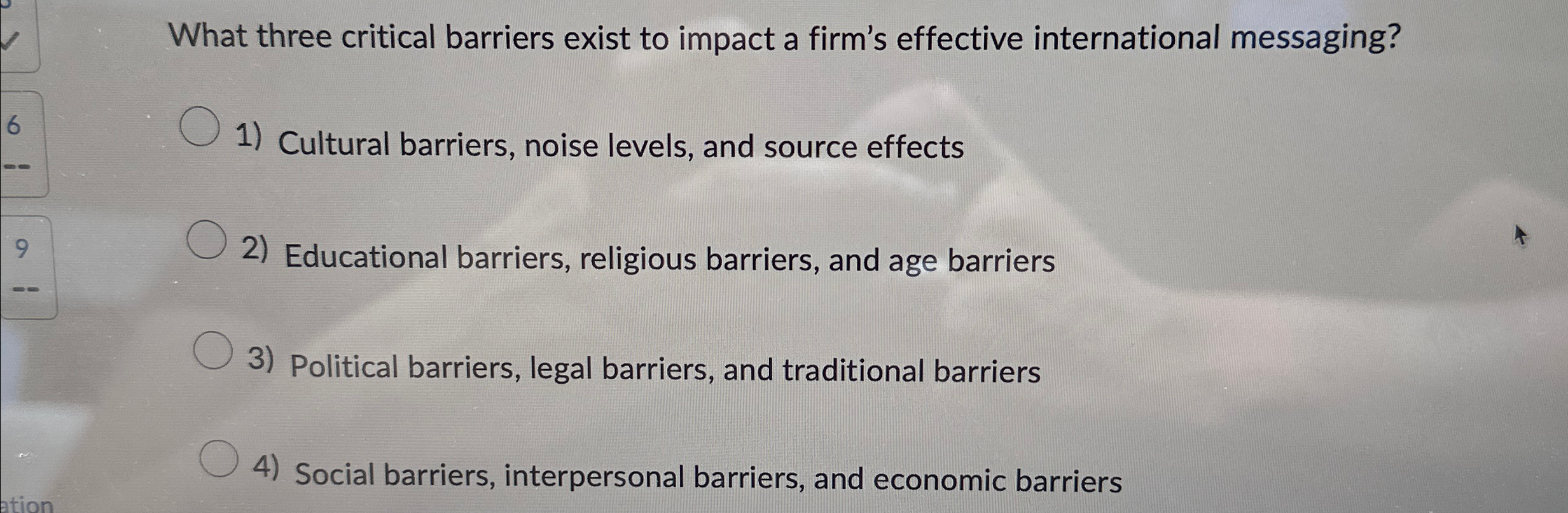 Solved What three critical barriers exist to impact a firm's | Chegg.com