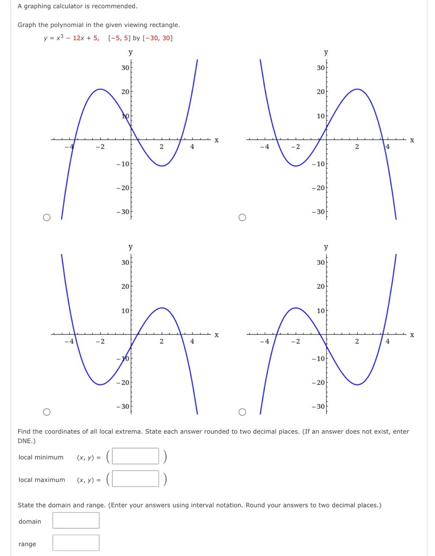 Solved A graphing calculator is recommended.Graph the | Chegg.com
