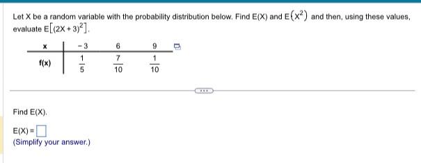 Solved Let X be a random variable with the probability | Chegg.com