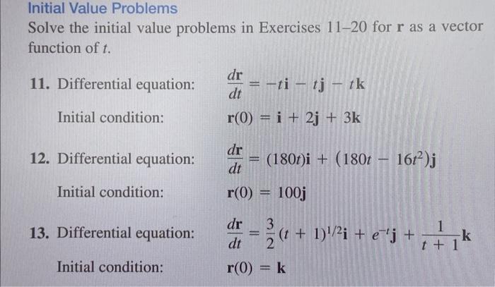 Solved Initial Value Problems Solve the initial value | Chegg.com Solved Initial Value Problems Solve the initial value | Chegg.com