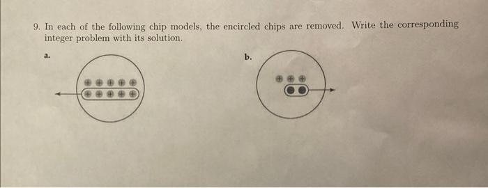 Solved 9. In each of the following chip models, the | Chegg.com