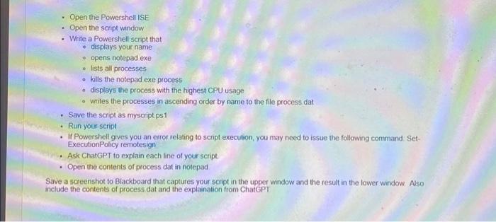 Solved Open The Powershell Ise Open The Script Window