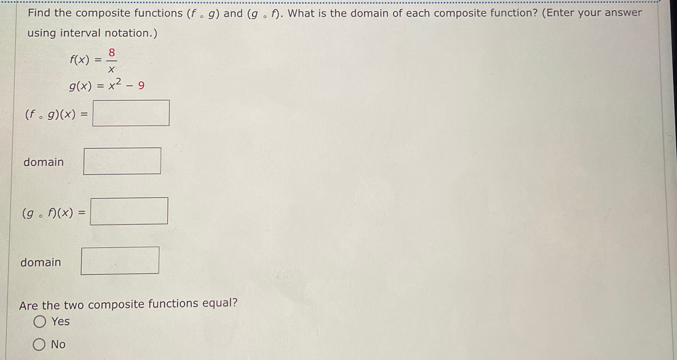 Solved Find the composite functions (f@g) ﻿and (g@f). ﻿What | Chegg.com