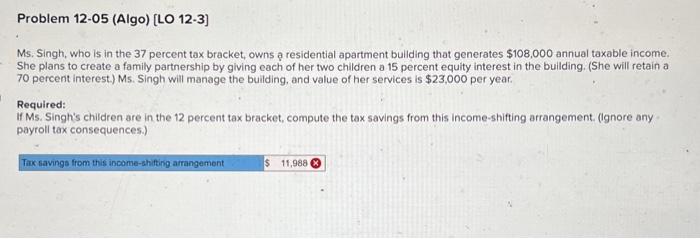 Solved Ms, Singh, who is in the 37 percent tax bracket, owns | Chegg.com