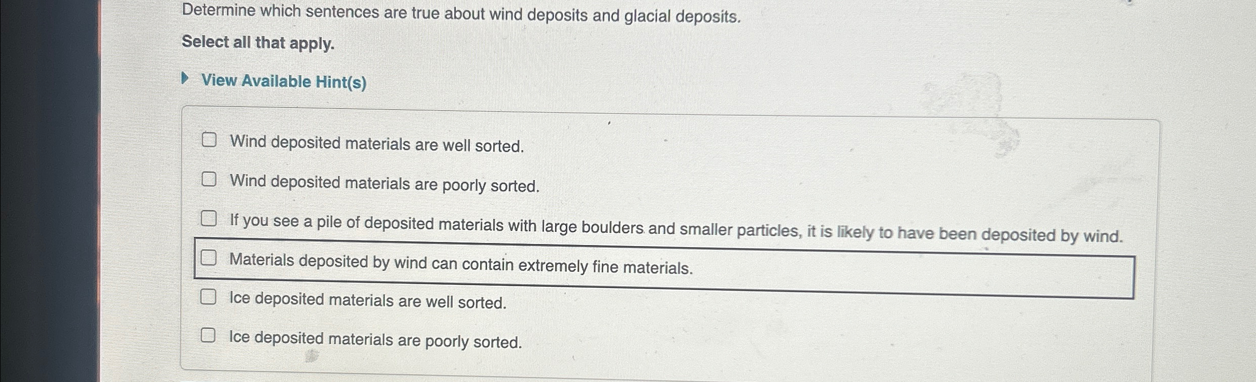 Solved Determine which sentences are true about wind | Chegg.com