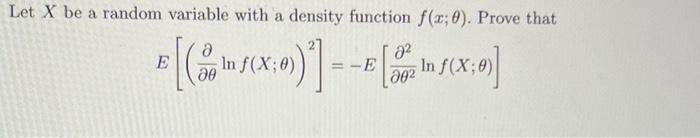 Solved Let X be a random variable with a density function | Chegg.com