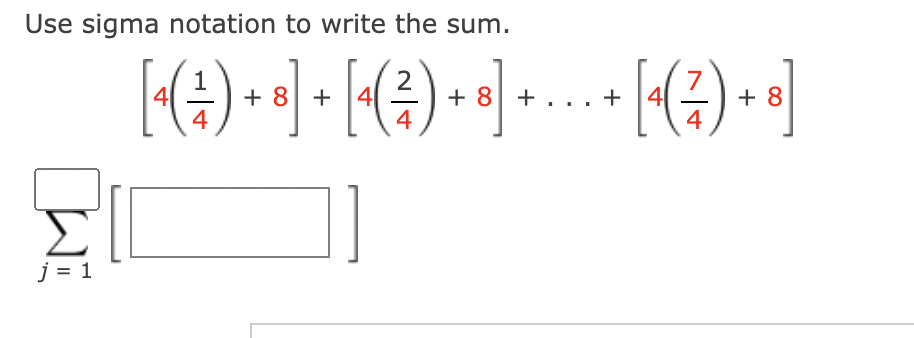 Solved Use sigma notation to write the | Chegg.com