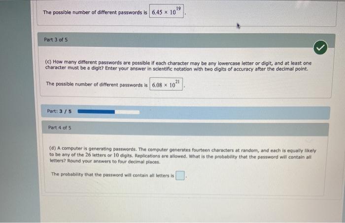 Solved A Computer Password Consists Of Fourteen Characters 