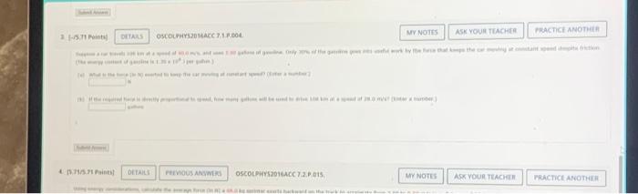 Solved Submit Answer DETAILS OSCOLPHYS2016ACC 7.1.P.004. | Chegg.com