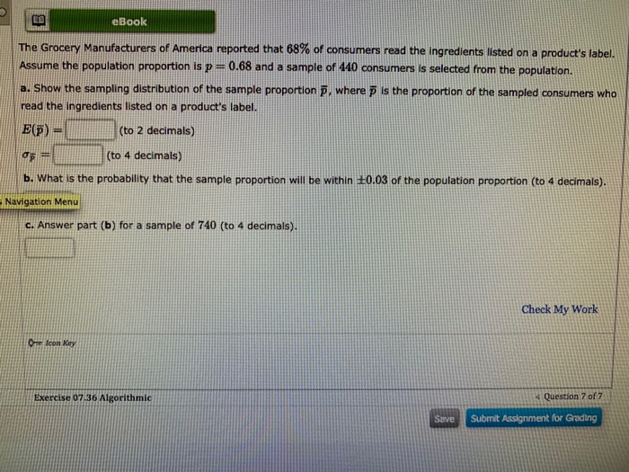 Solved eBook The Grocery Manufacturers of America reported | Chegg.com