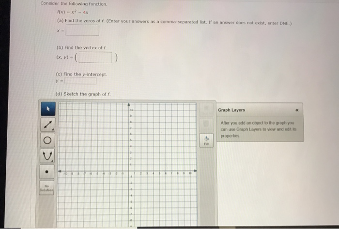 Solved Consider the following function. f(x) = x2 - 4x (a) | Chegg.com