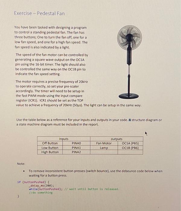 Solved write a program for this useing microchip studio. the | Chegg.com