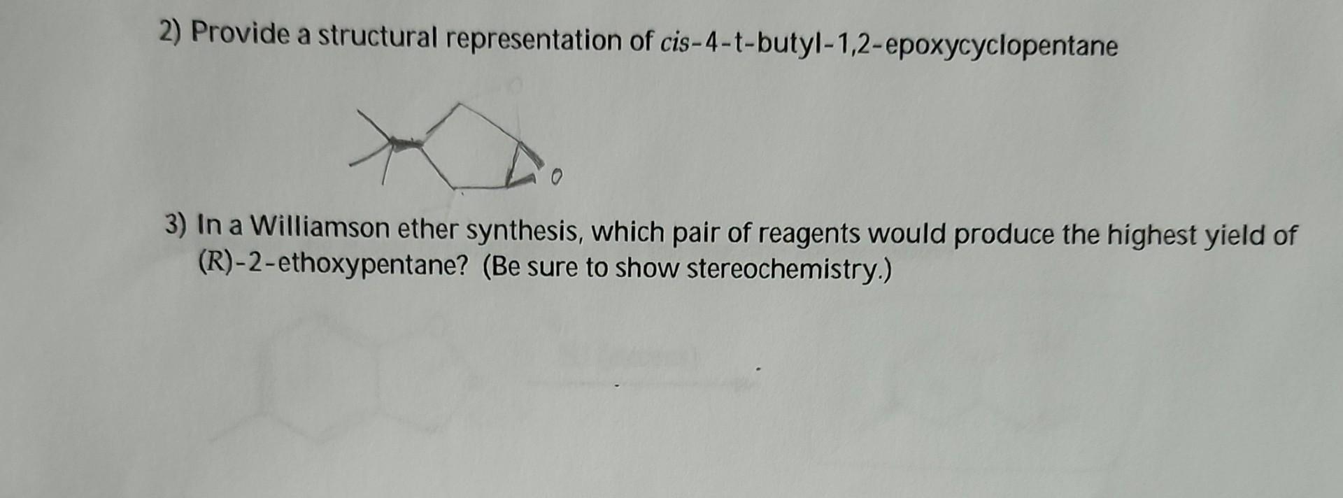 Solved 2) Provide a structural representation of | Chegg.com
