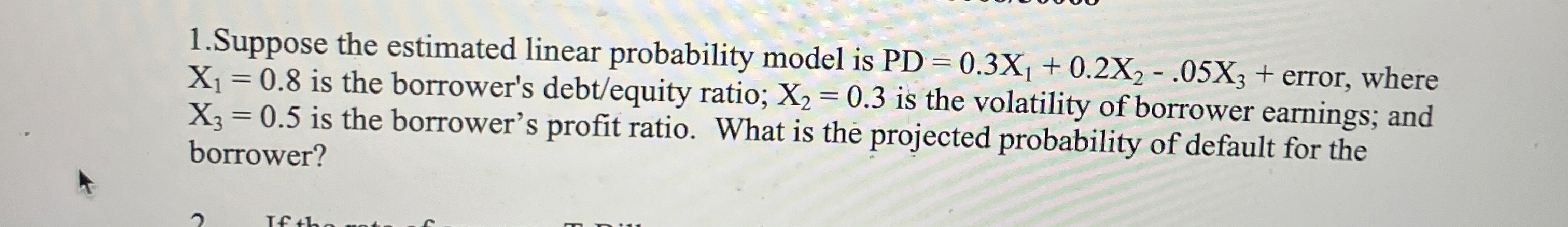 Solved 1.Suppose the estimated linear probability model is | Chegg.com