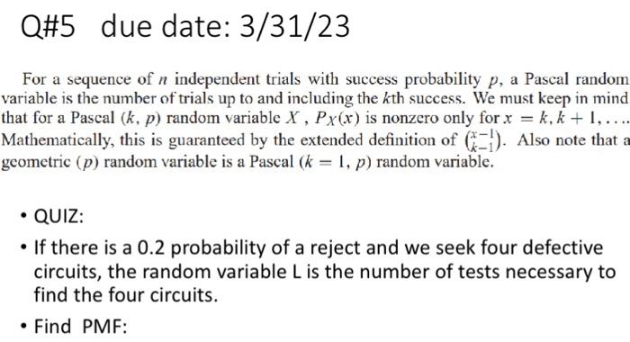 Solved For A Sequence Of N Independent Trials With Success 0569