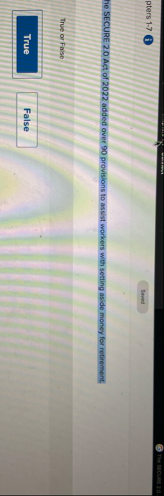 Solved The SECURE 2.0 ﻿Act of 2022 ﻿added over 90 | Chegg.com