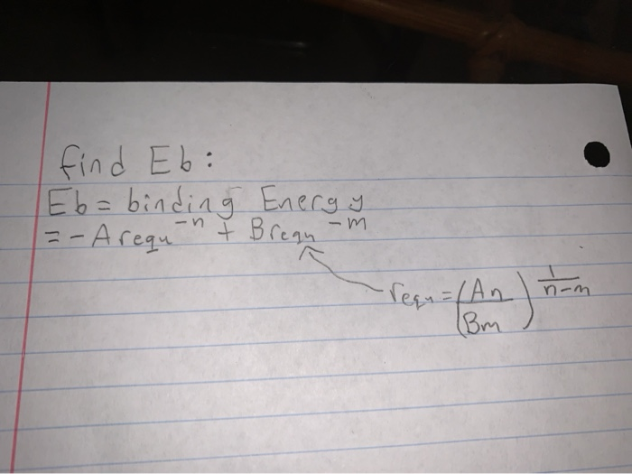 Solved I need to find the value of Eb, it gives me the value | Chegg.com