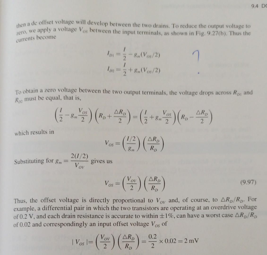 Solved Differential and Multistage Amplifiers Figure 9.27 | Chegg.com