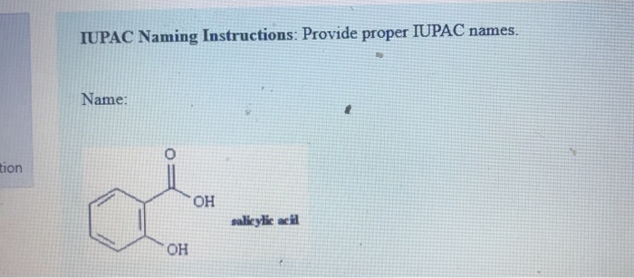 Solved IUPAC Naming Instructions: Provide proper IUPAC | Chegg.com
