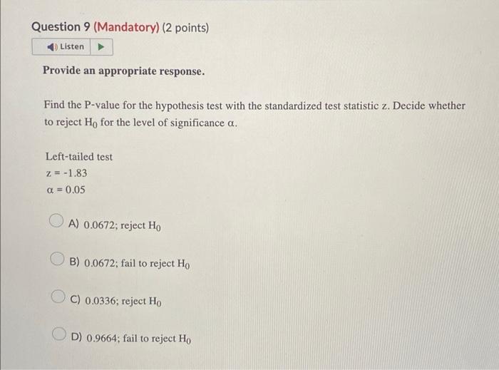 [solved] Provide An Appropriate Response Find The P Value F