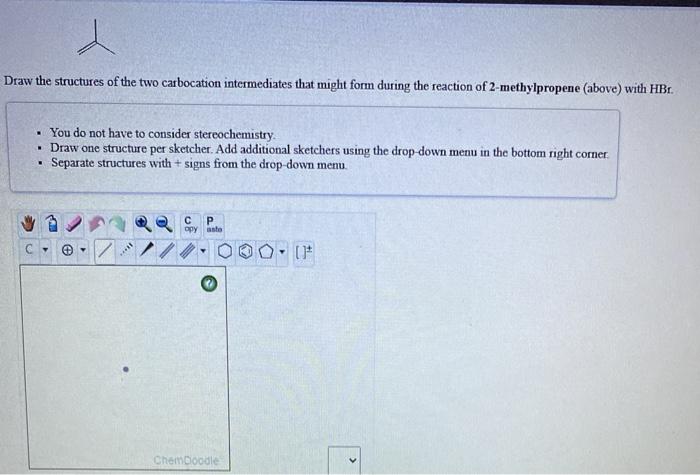 Solved Draw the structures of the two carbocation | Chegg.com