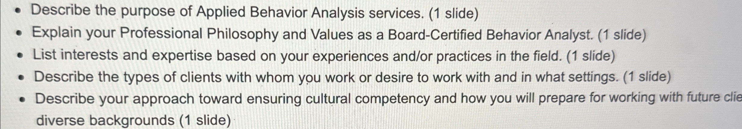 Solved Describe the purpose of Applied Behavior Analysis | Chegg.com