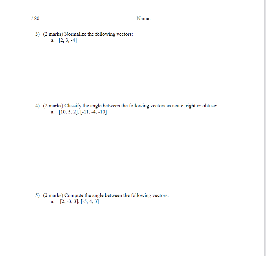 Solved (2 marks) Normalize the following | Chegg.com Solved (2 marks) Normalize the following | Chegg.com