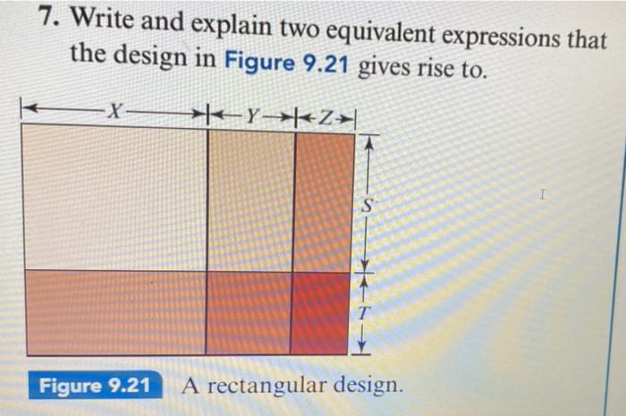 Solved Write and explain two equivalent expressions that the | Chegg.com