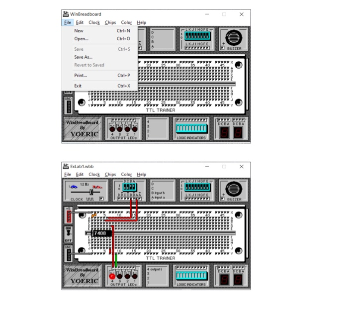 Solved LKJHGFE WinBreadboard Eile Edit Clock Ships Color | Chegg.com