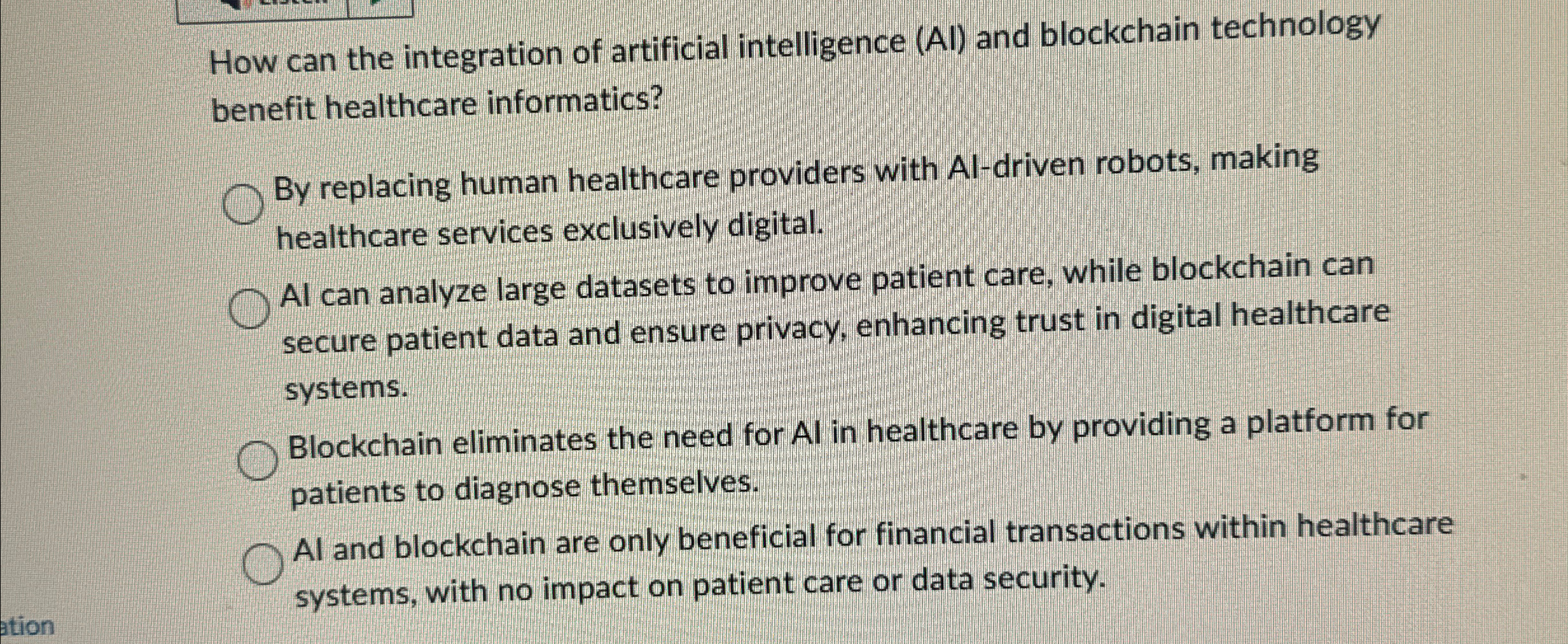 Solved How can the integration of artificial intelligence | Chegg.com