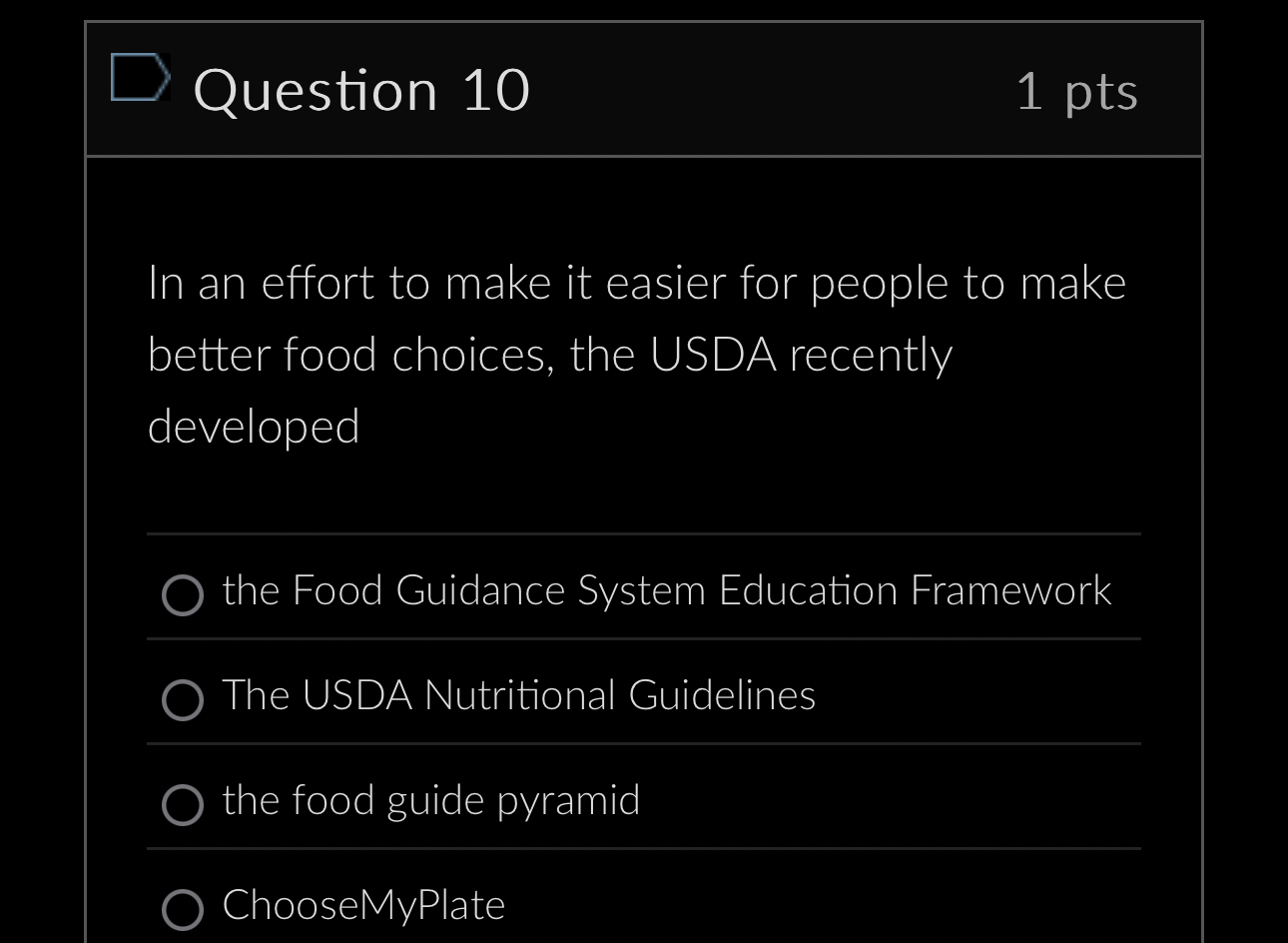 Solved Question 101 ﻿ptsIn an effort to make it easier for | Chegg.com