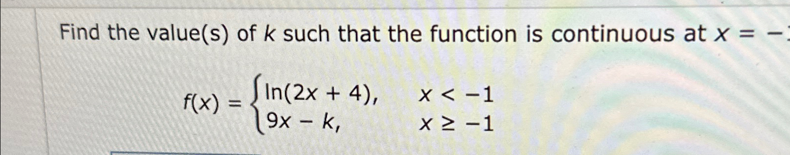 Solved Find the value(s) ﻿of k ﻿such that the function is | Chegg.com