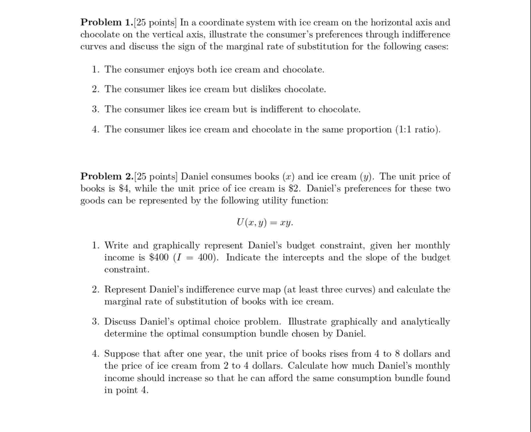 Problem 1.[25 ﻿points] ﻿In a coordinate system with | Chegg.com