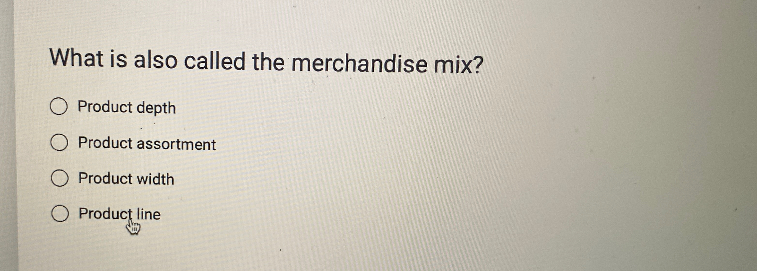 Solved What is also called the merchandise mix?Product | Chegg.com