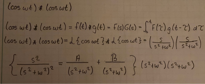 Solved (cos wt) * (coset) (cos wt) * (coswt) = f(t) #g(t) - | Chegg.com