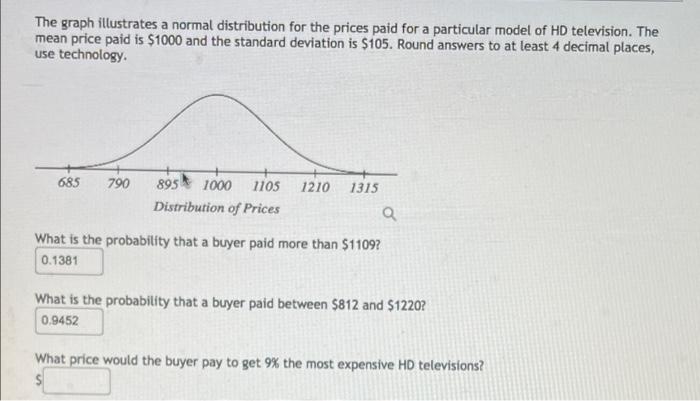 Solved The graph illustrates a normal distribution for the | Chegg.com